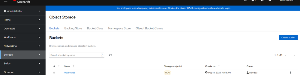 Setting Up S3‑Bucket Storage on a Single‑Node OpenShift (SNO) Cluster