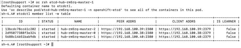 Rebuilding Master Node