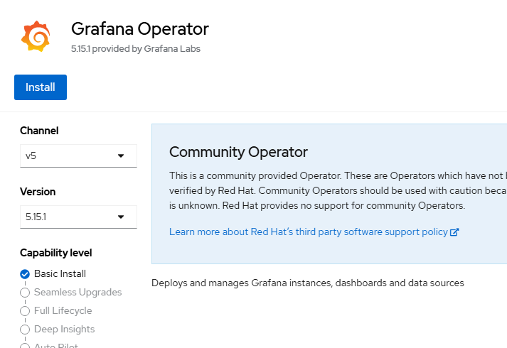 Openshift Virtualization: Installing Grafana Operator and Custom Billing Metrics