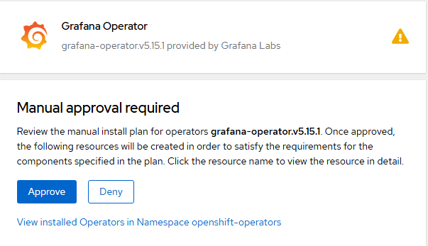 Openshift Virtualization: Installing Grafana Operator and Custom ...